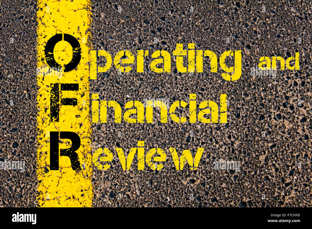 Concept image of Accounting Business Acronym OFR Operating and ...