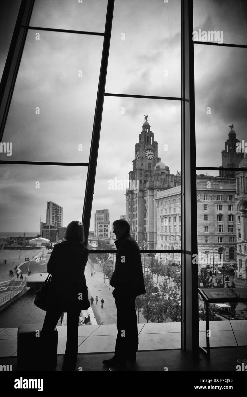 Three graces liverpool Black and White Stock Photos & Images - Alamy