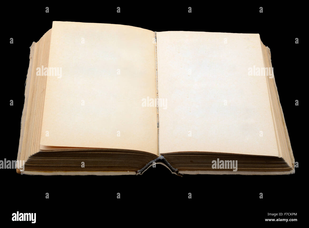 Open book with empty leaves Stock Photo - Alamy