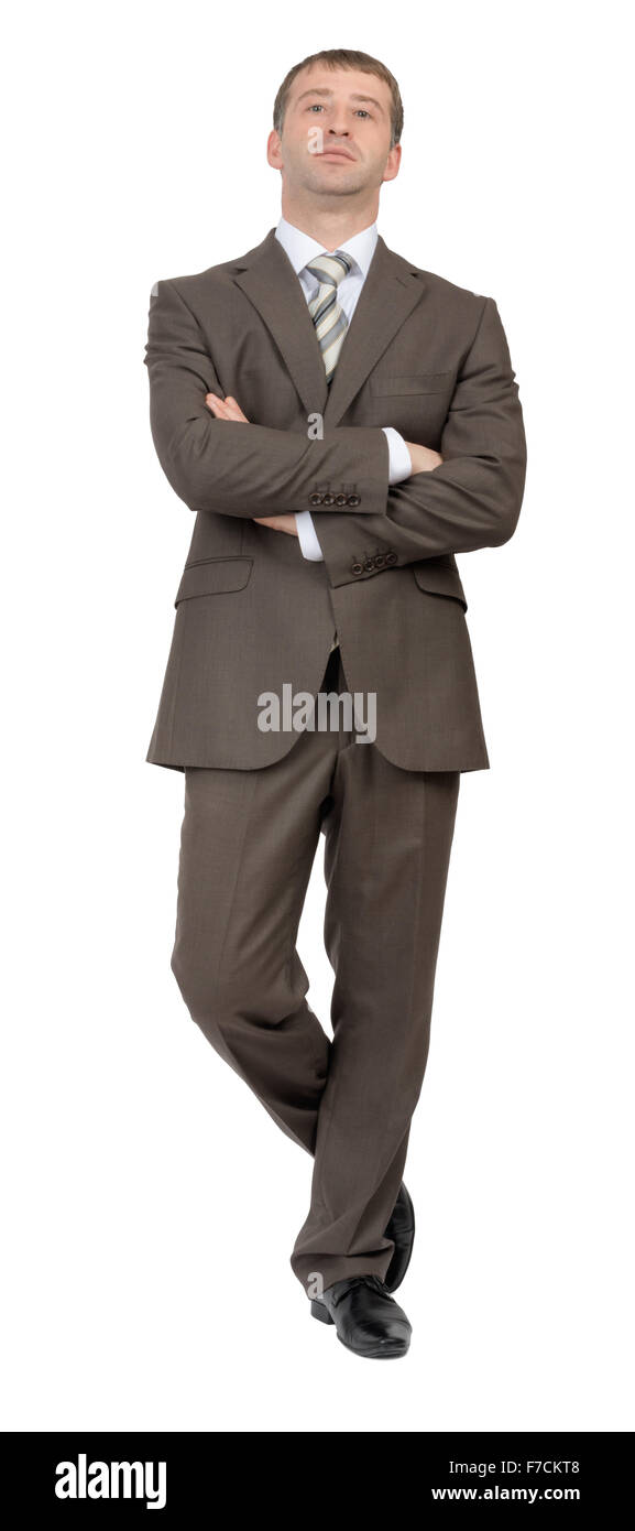 Man crossed arms legs hi-res stock photography and images - Alamy