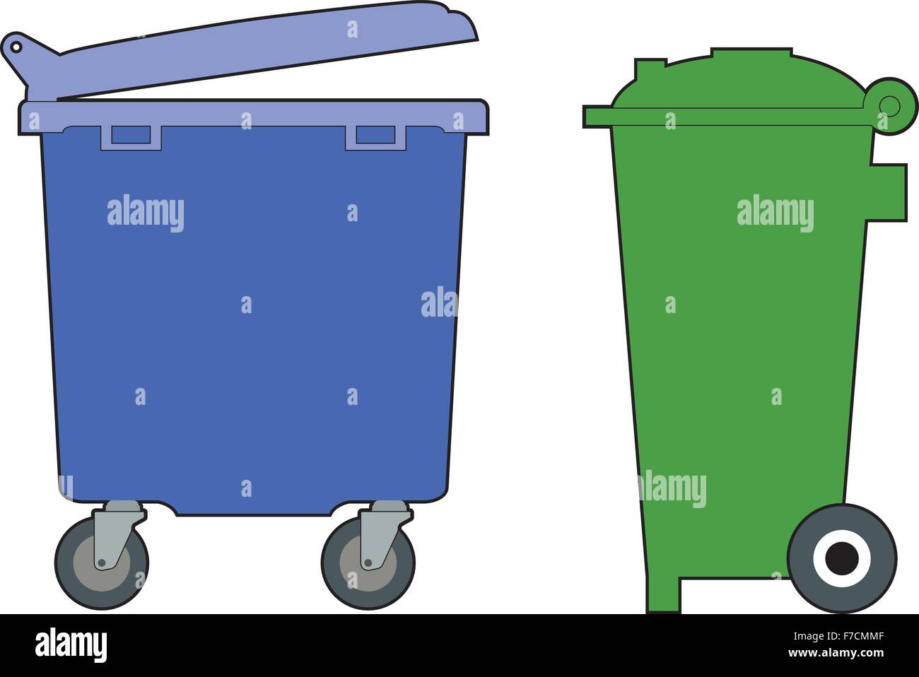 Wheelie Bins Two Types Rubbish Collection Industrial And Household wheelie-bins-two-types-rubbish-collection-industrial-and-household
