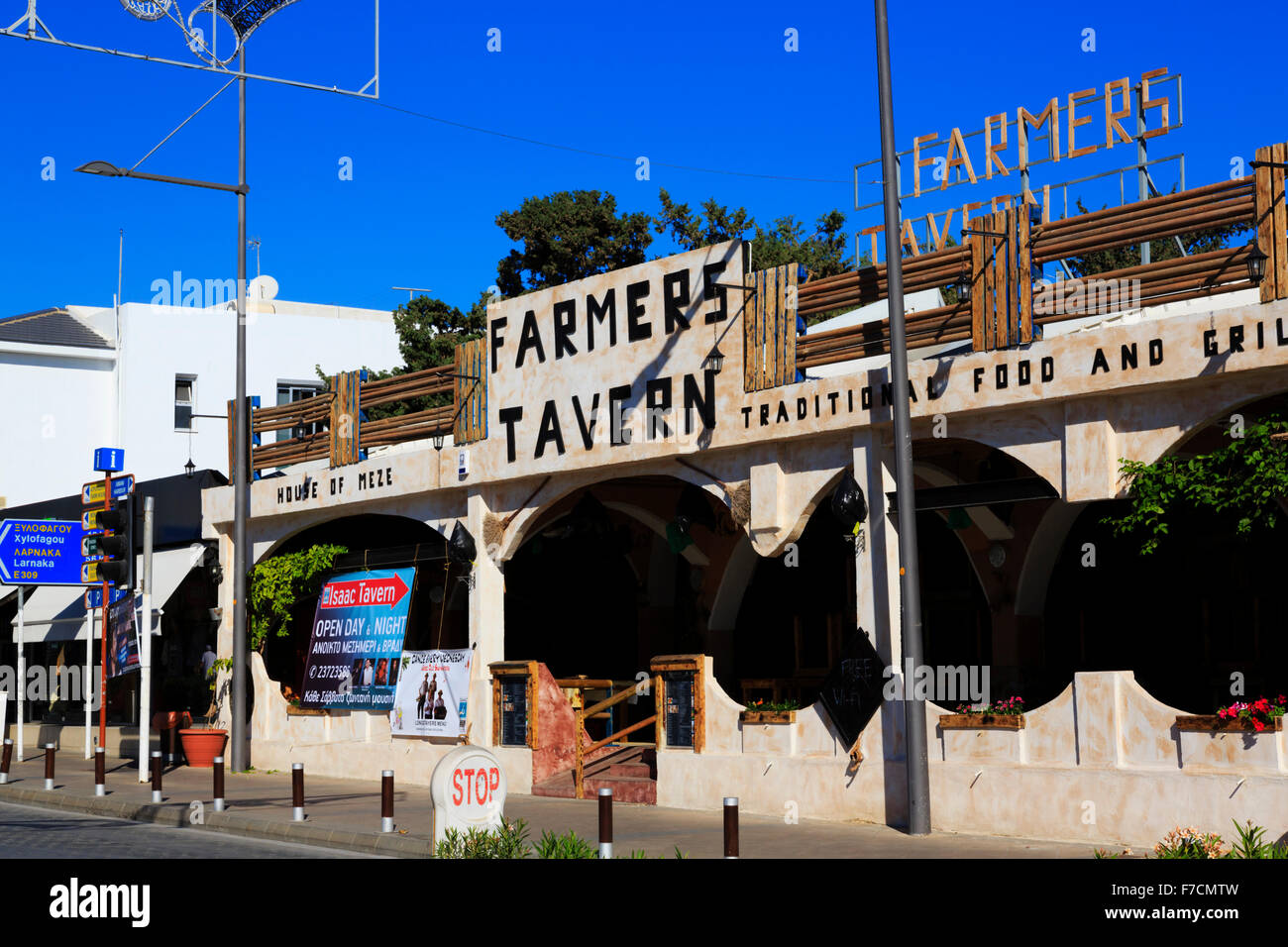 "Farmers Tavern" pub, Ayia Napa, Cyprus Stock Photo - Alamy