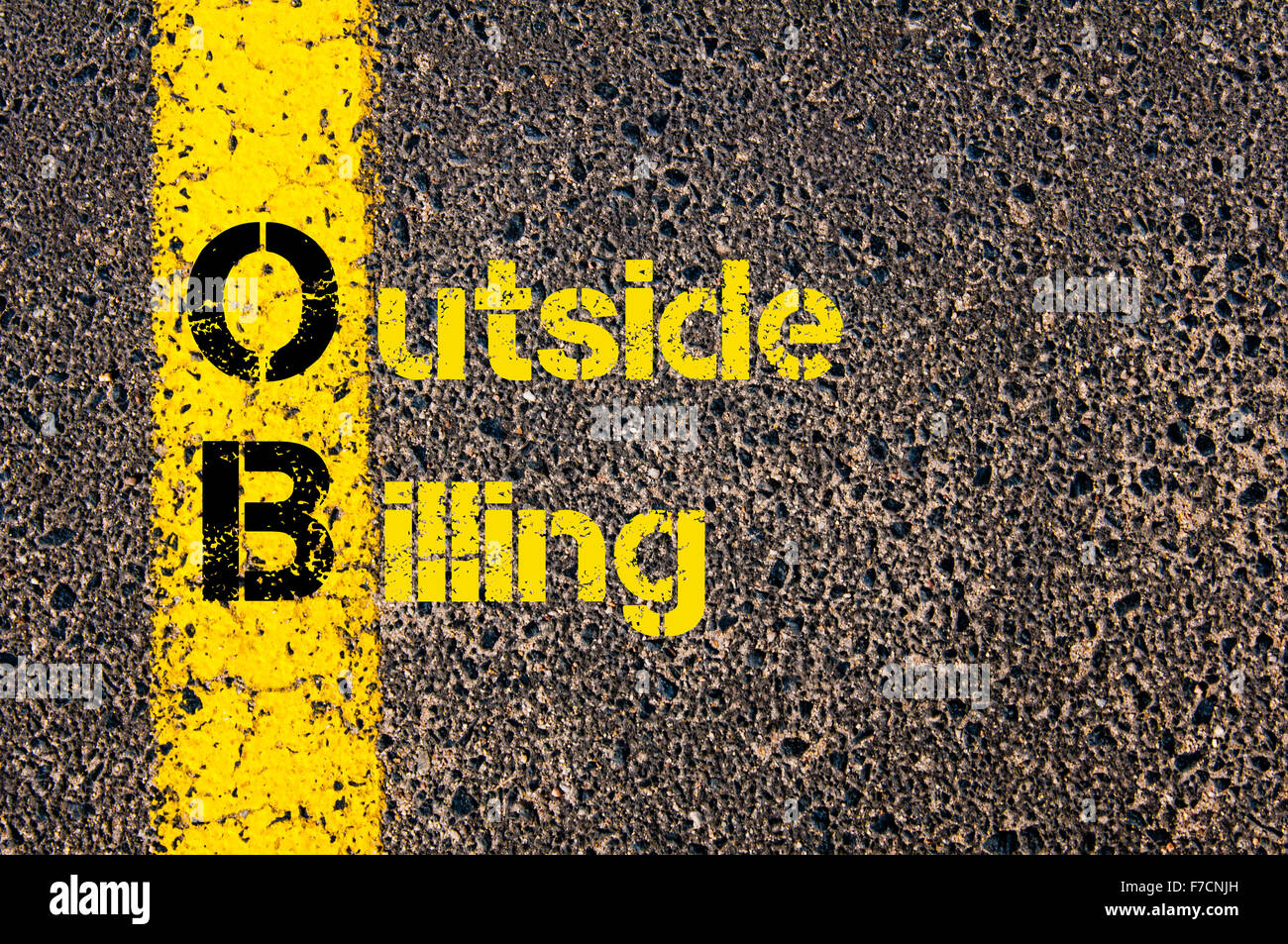 Concept image of Accounting Business Acronym OB Outside Billing written ...