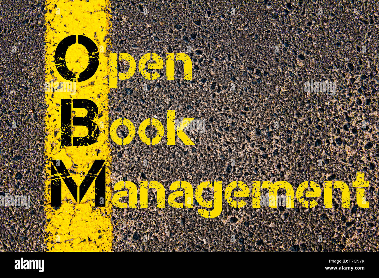 Concept image of Accounting Business Acronym OBM Open Book Management ...