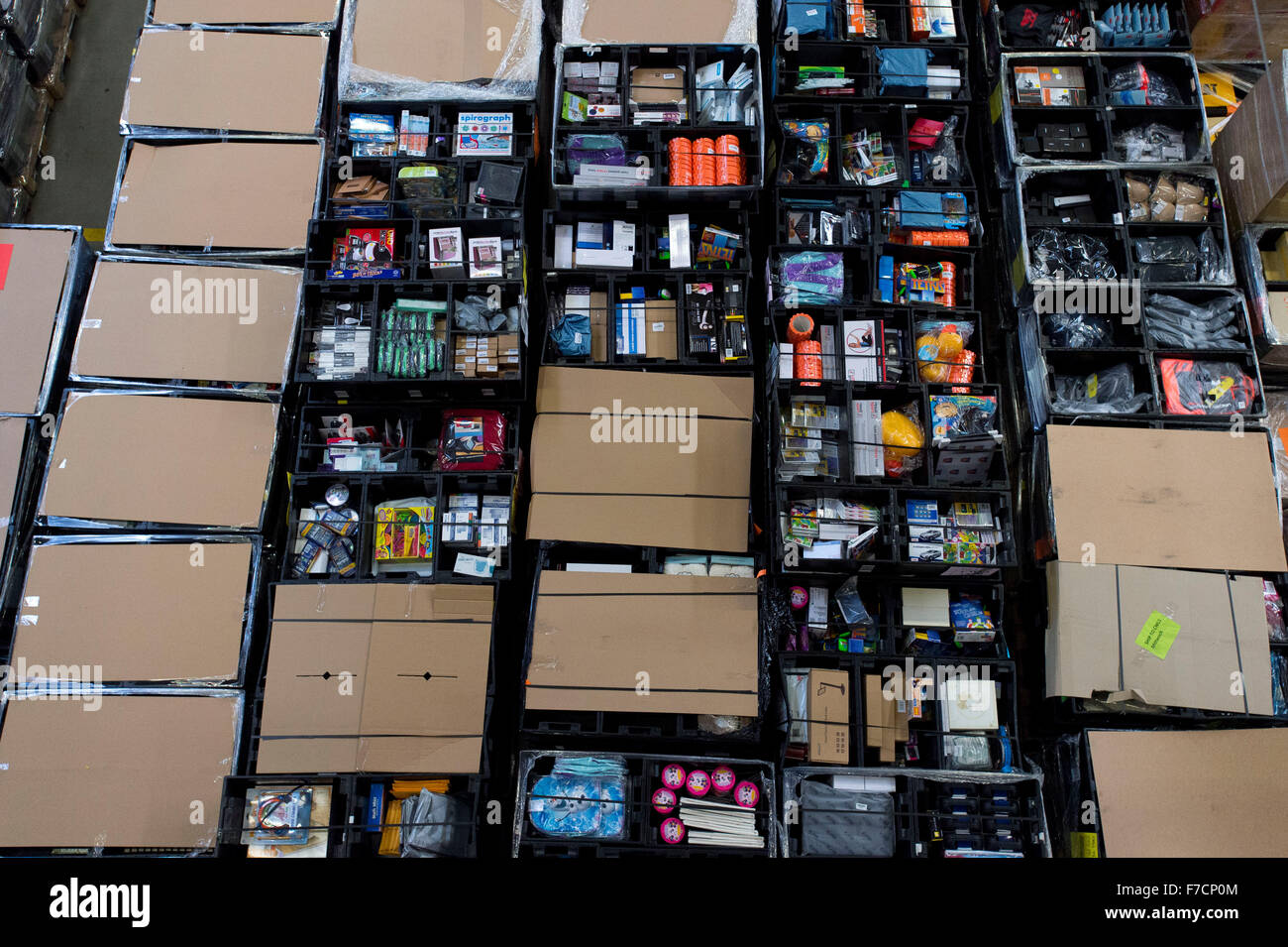 The Amazon warehouse fulfillment centre in Swansea, South Wales. Amazon ...