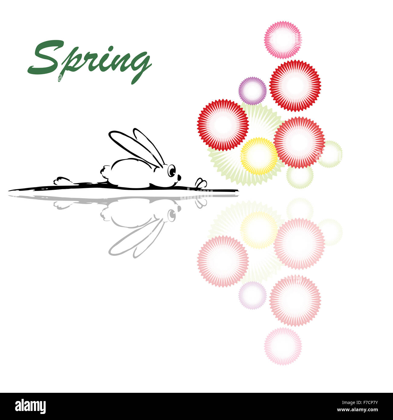 Illustration funny rabbits hi-res stock photography and images - Alamy