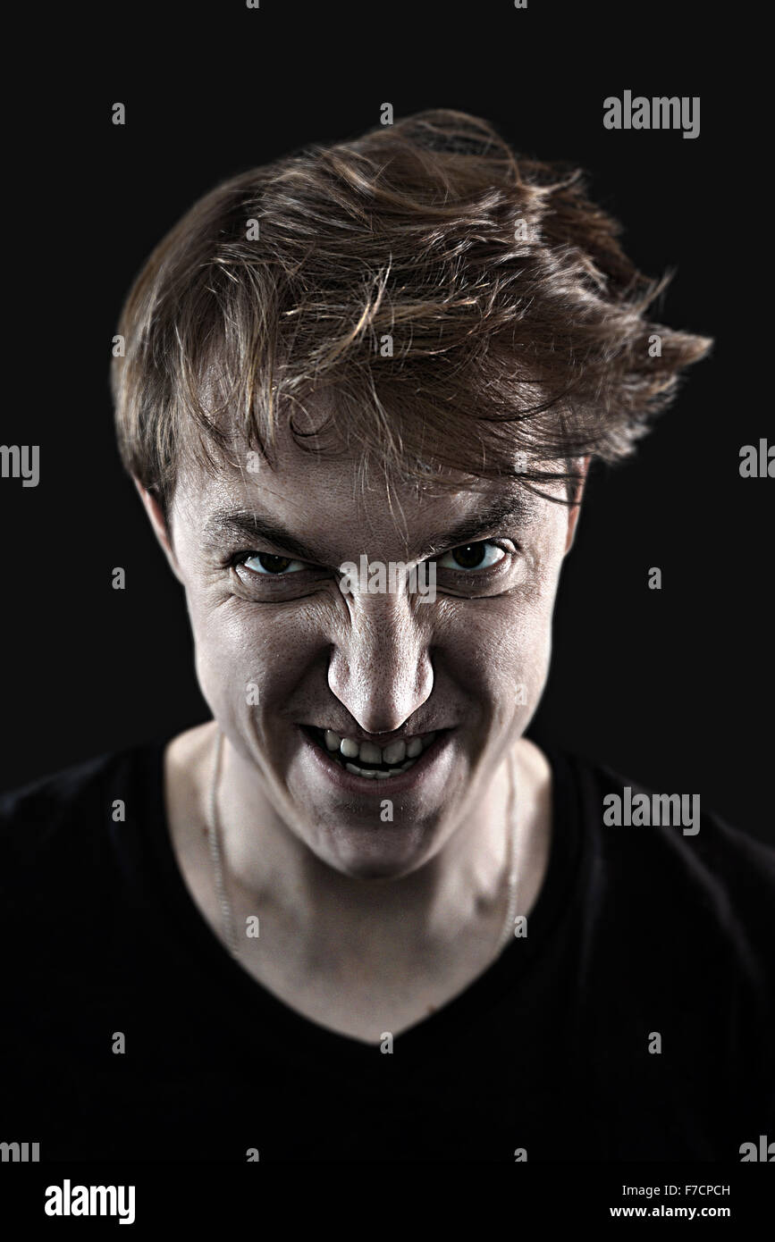 Angry eyes man hi-res stock photography and images - Alamy