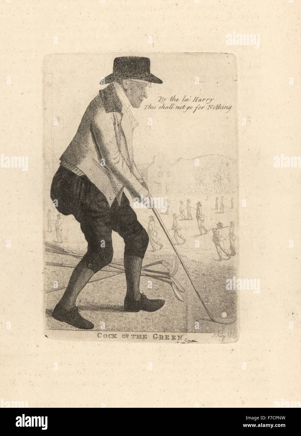 Alexander McKellar, the cock of the green teeing up with a number of ...