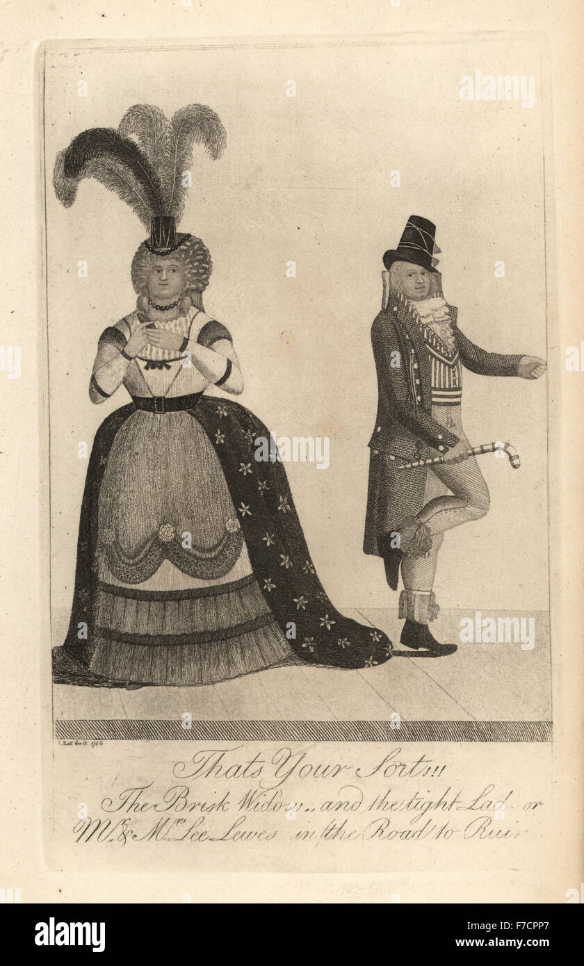 Mr Charles Lee Lewes and Mrs Lewes in the characters of Goldfinch and ...