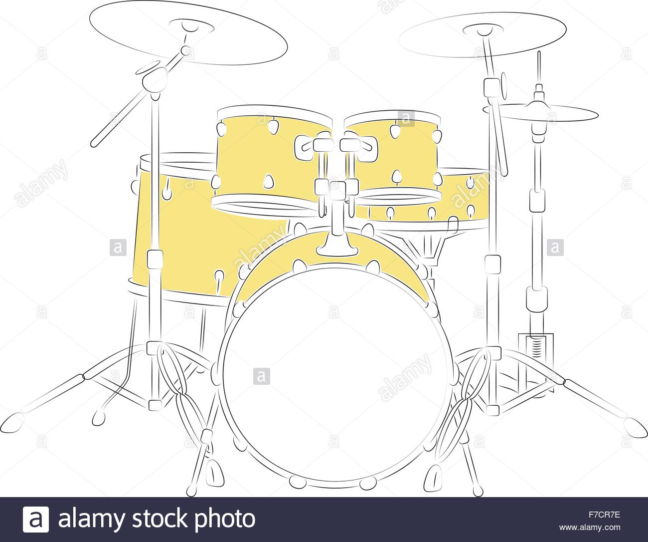 Line Drawing Percussion Stock Photos & Line Drawing Percussion Stock ...