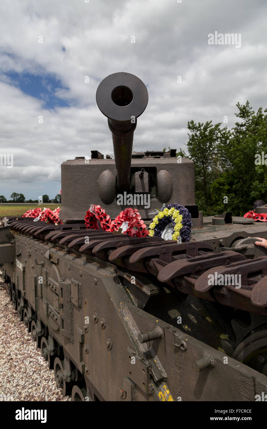 Churchill tank memorial at Hill 112, Operation Jupiter - a strategic ...