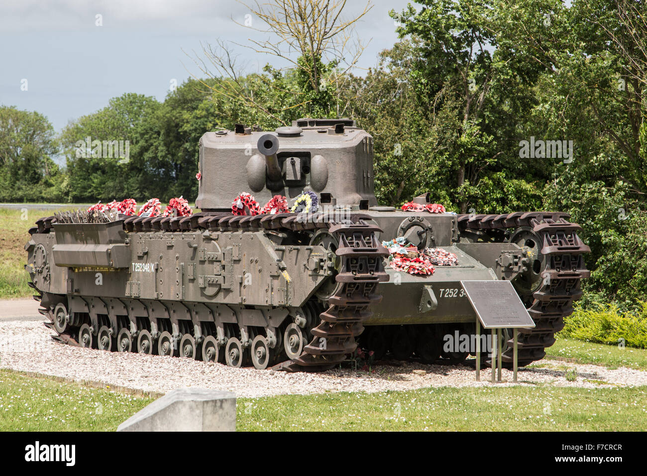 Churchill Tank memorial at Hill 112, Operation Jupiter - a strategic ...
