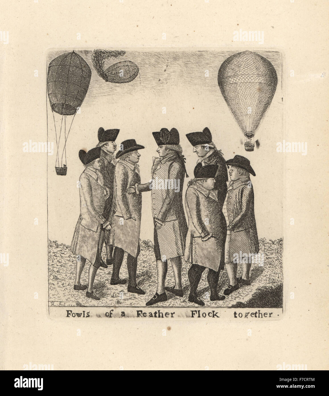 Pioneer balloonist Vincent Lunardi and aeronautical fans in Edinburgh ...