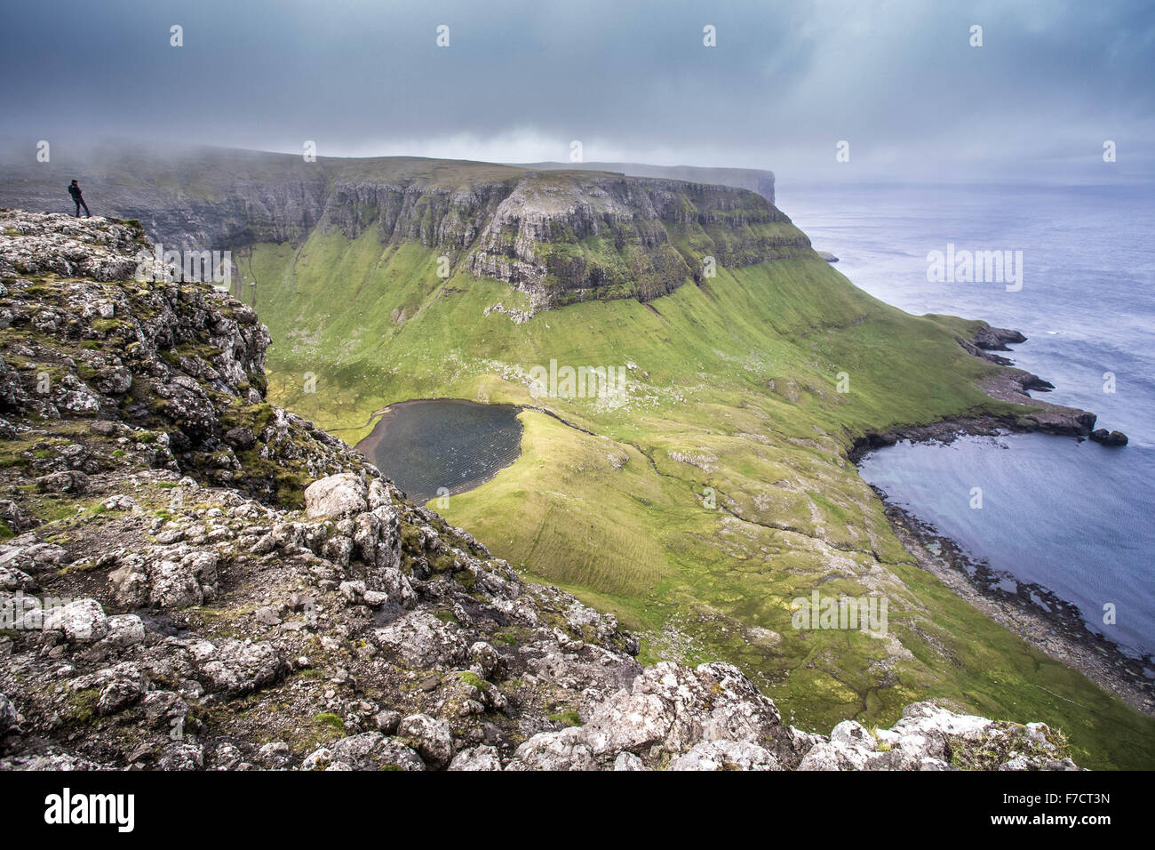 Hvannhagi lake in Faroe Islands Stock Photo - Alamy