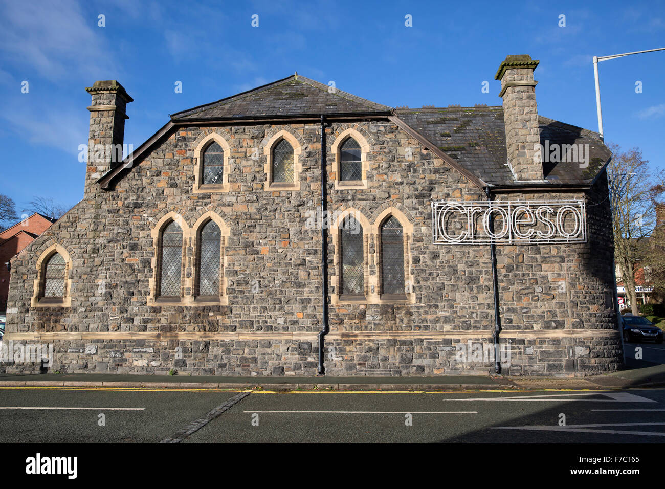 United reformed church in Newtown Wales Stock Photo - Alamy