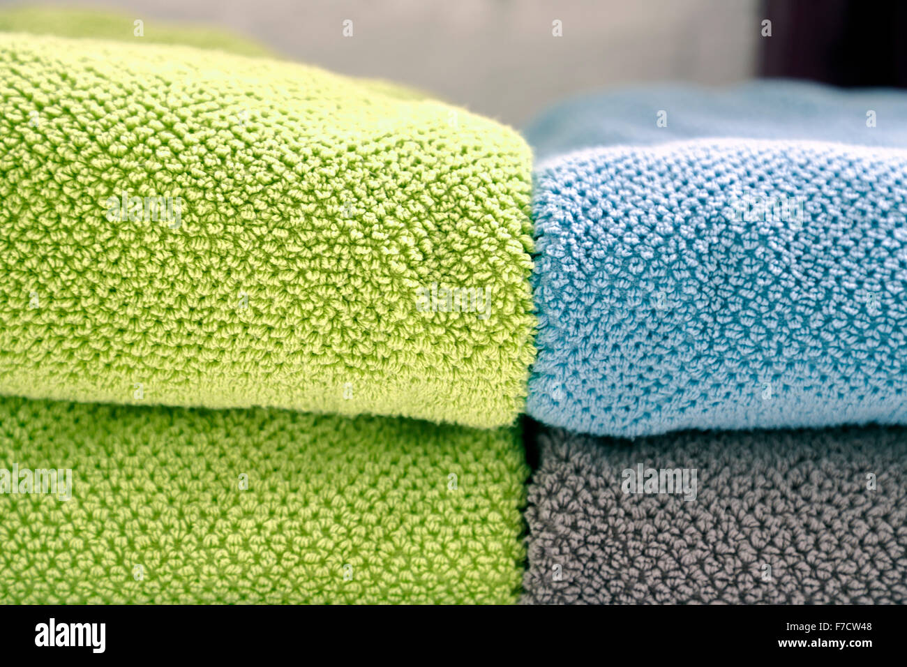 Stack of Towels Stock Photo - Alamy