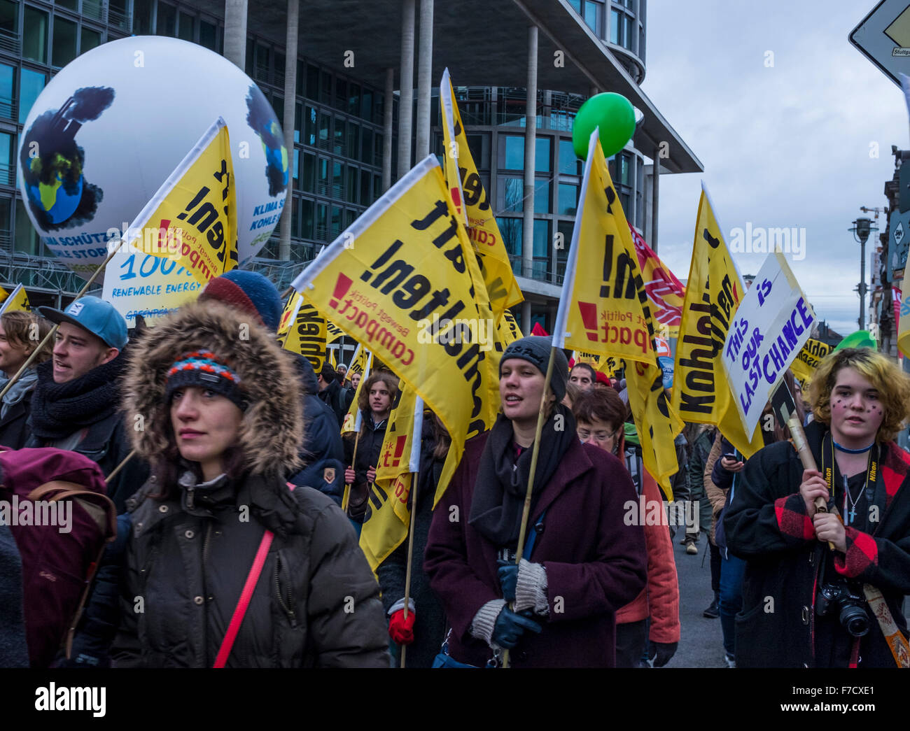 Berlin, Germany. 29th November, 2015. Climate Change March in Berlin ...