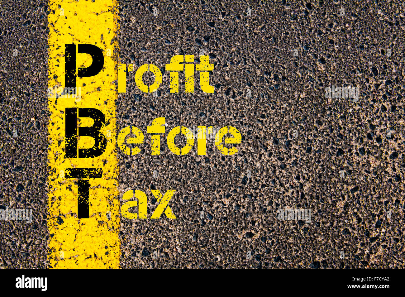 Concept image of Accounting Business Acronym PBT Profit Before Tax ...