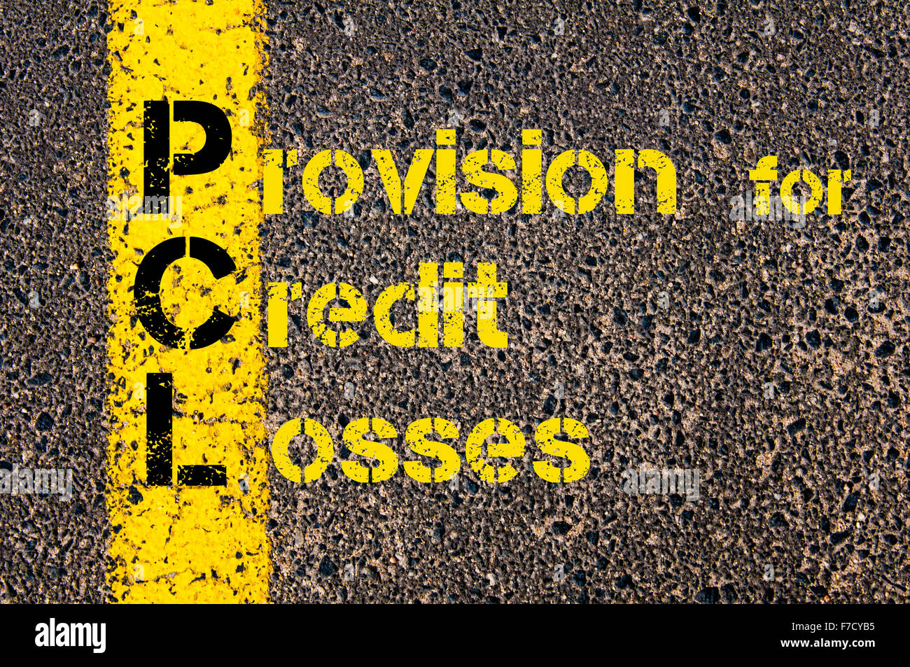 Concept image of Accounting Business Acronym PCL Provision for Credit ...