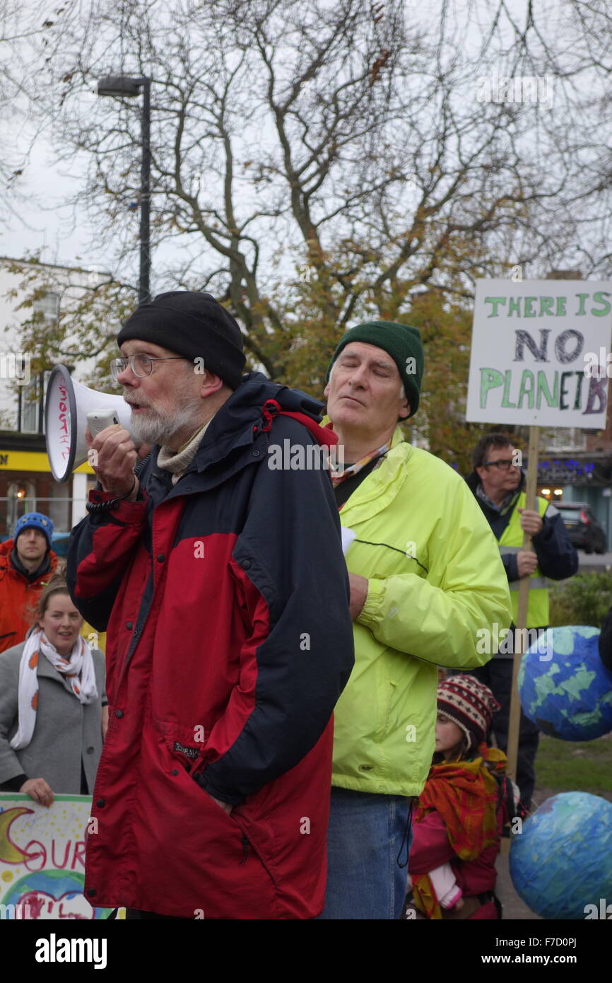 Professor Tim Gorringe addresses Climate Change Rally Exmouth, Devon UK ...