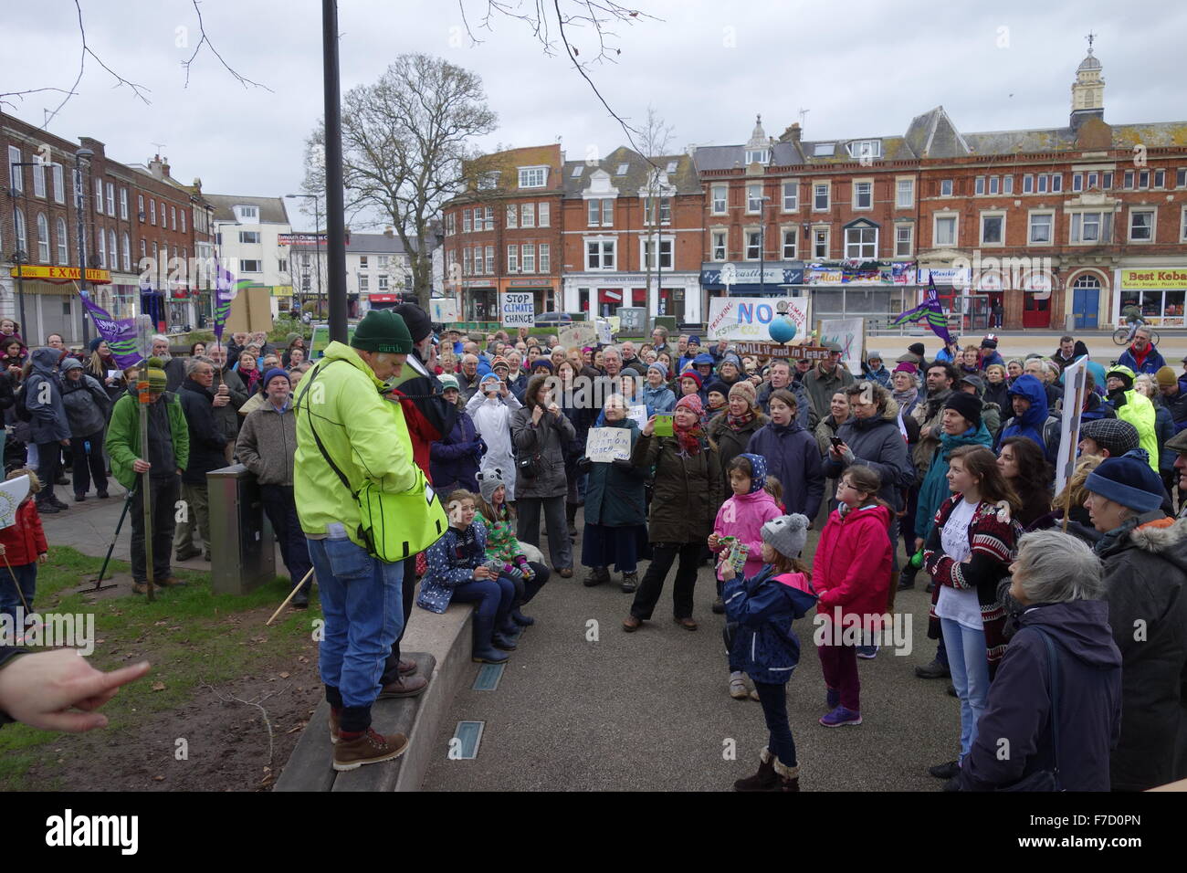 Professor Tim Gorringe addresses Climate Change Rally Exmouth, Devon UK ...