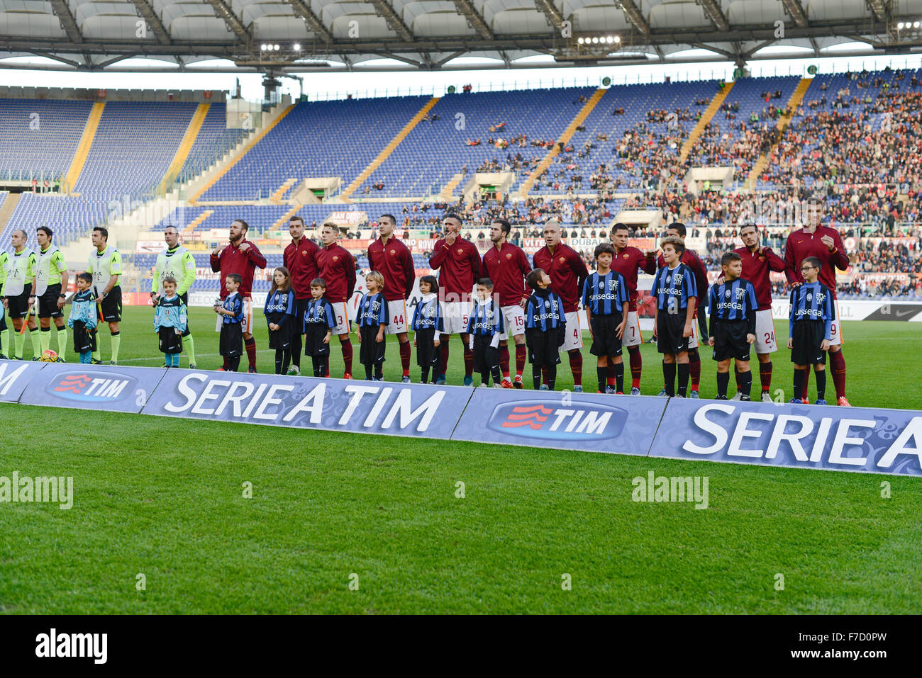 Rome, Italy. 29th Nov, 2015. AS Roma during the Italian Serie A ...