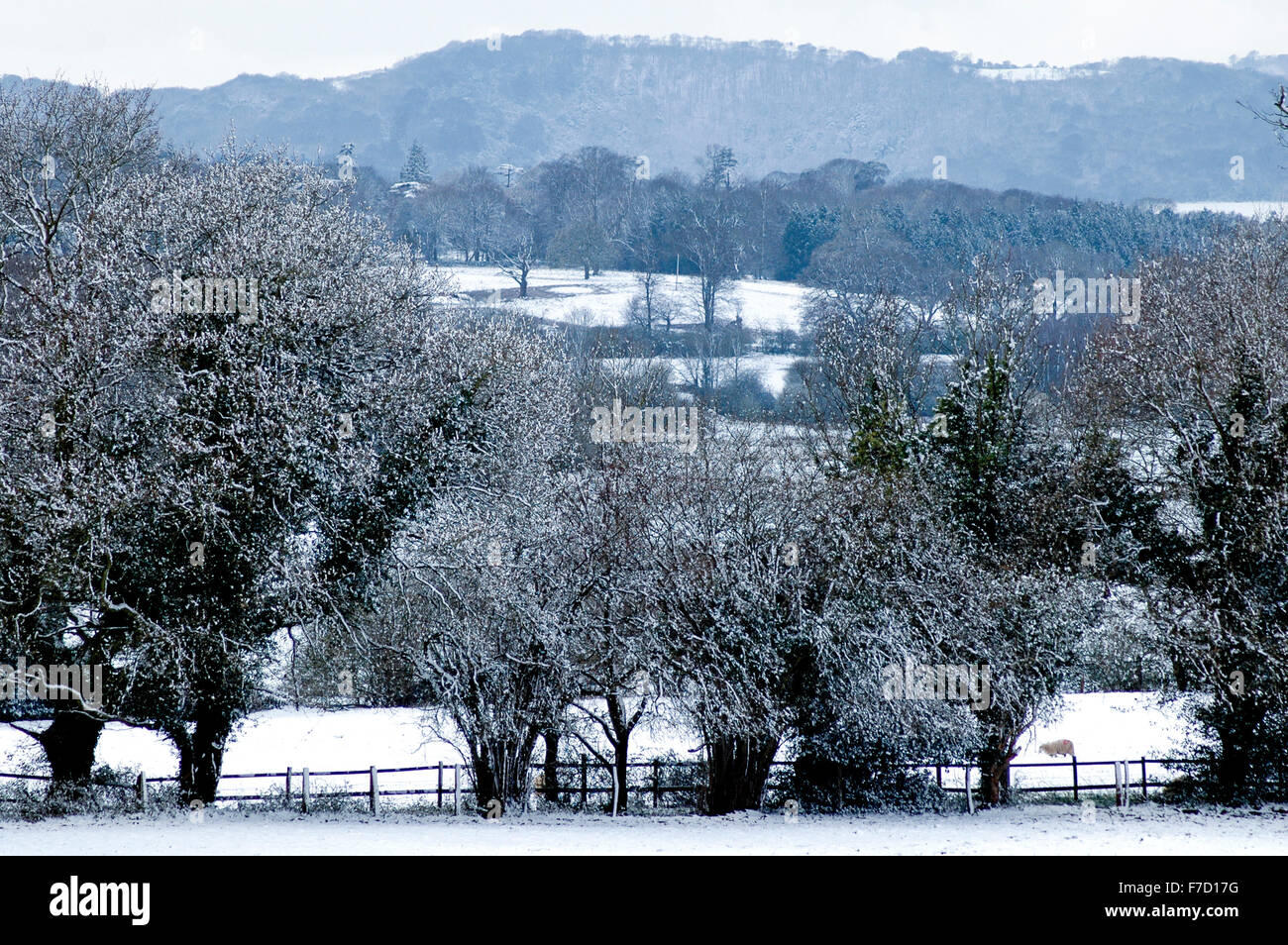 English snowy landscape hi-res stock photography and images - Alamy