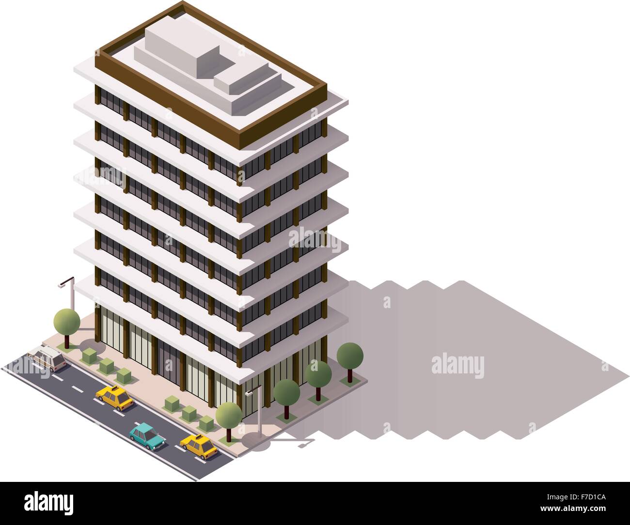 Block residential building Cut Out Stock Images & Pictures - Alamy