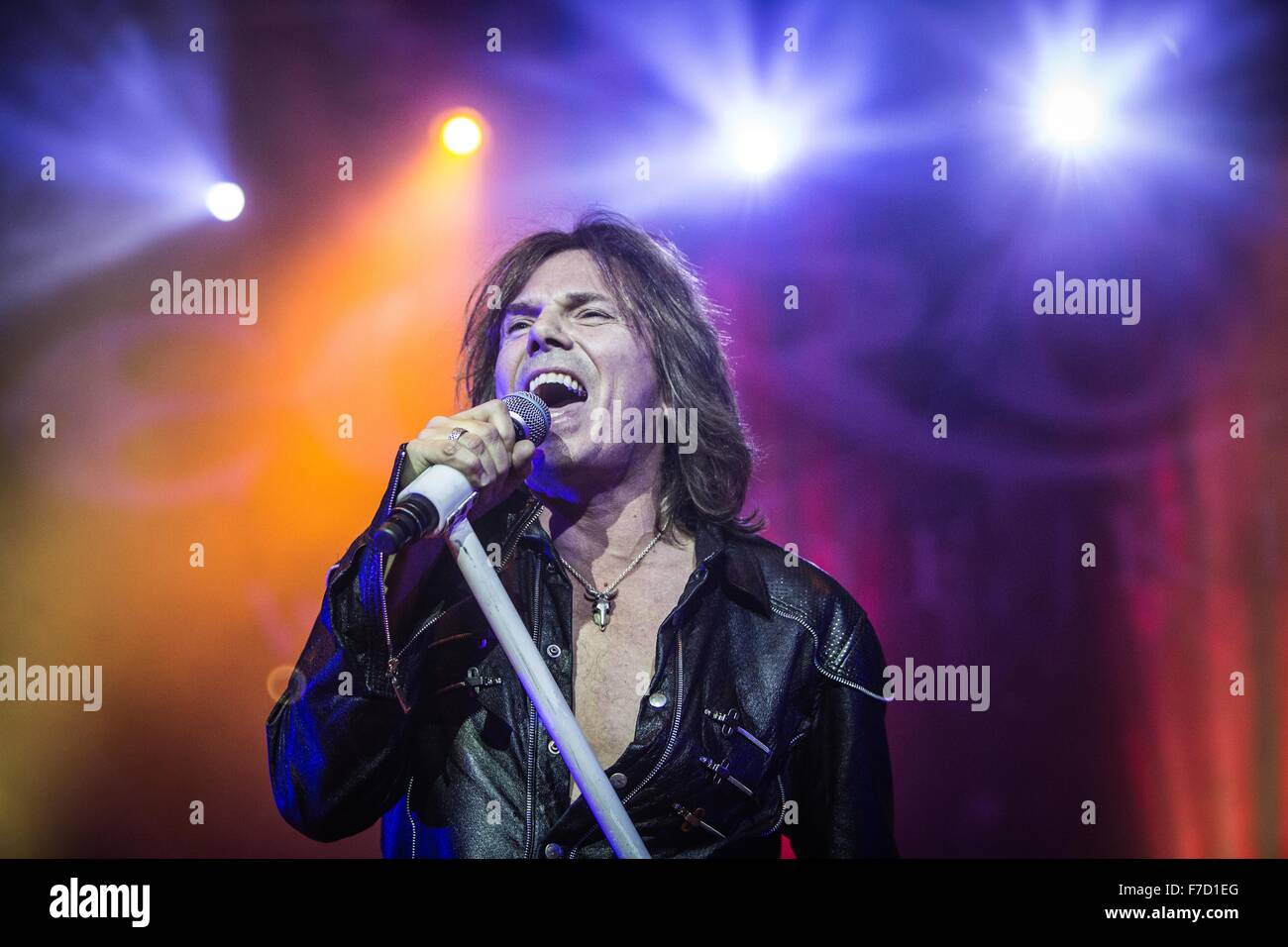 Milan, Italy. 28th Nov, 2015. Joey Tempest of the Swedish rock band ...