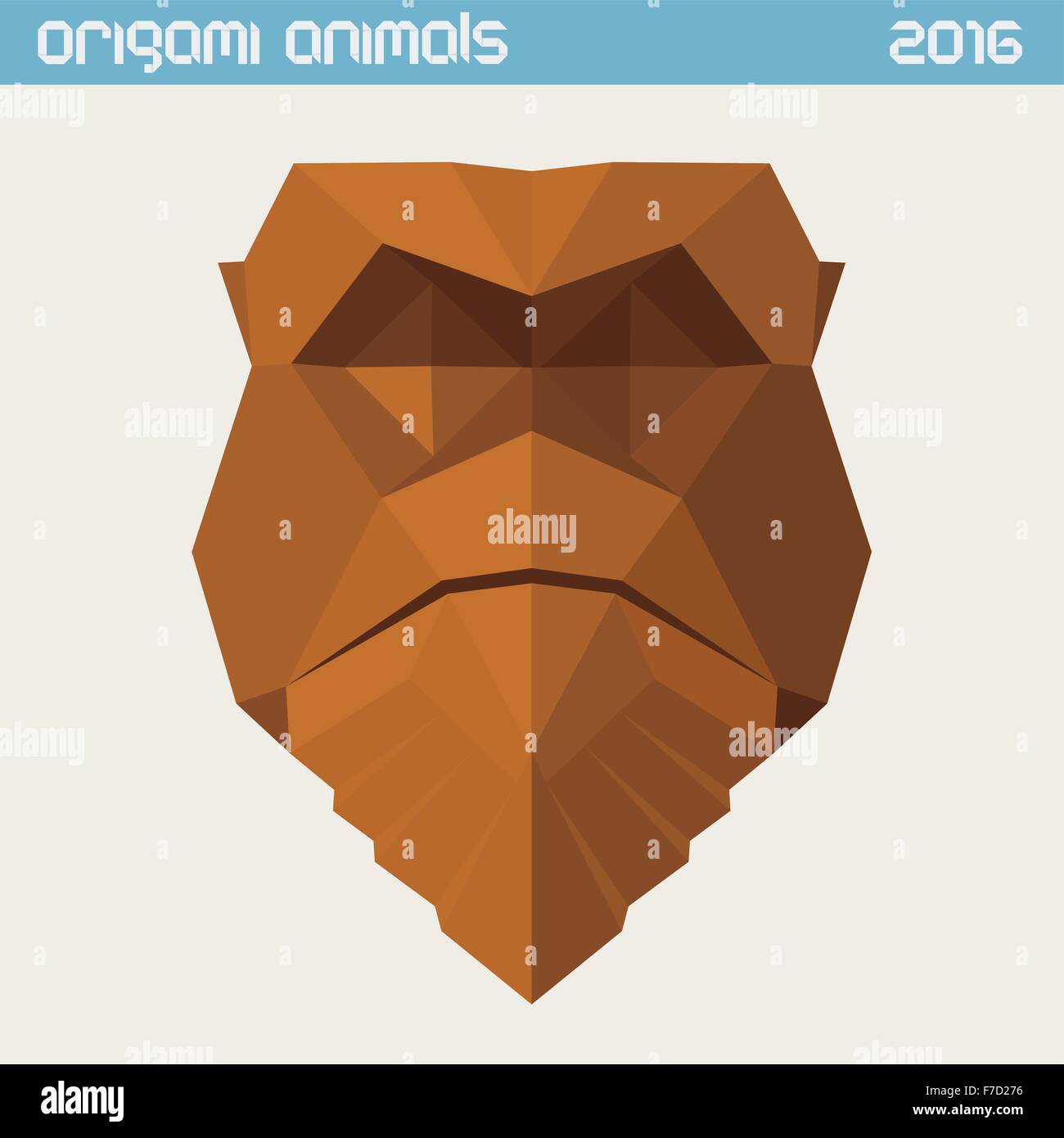 Origami monkey vector vectors hi-res stock photography and images - Alamy