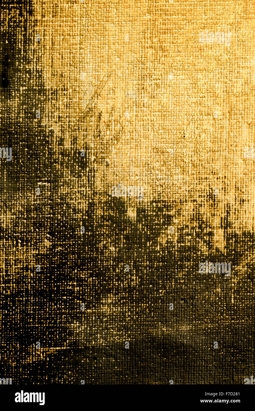yellow painted artistic canvas background texture Stock Photo - Alamy