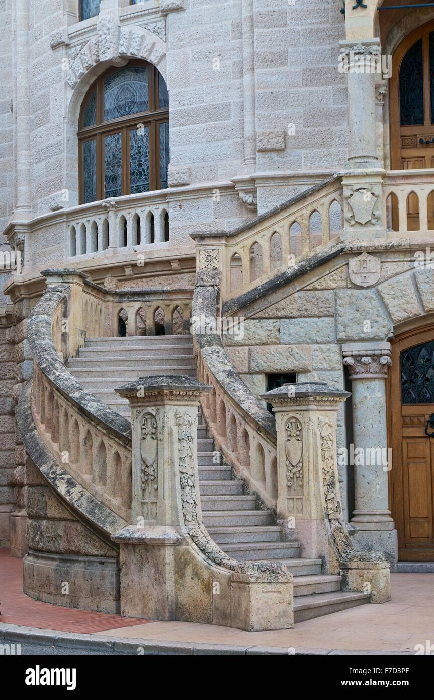 Stair in on of the churches of Monaco Stock Photo - Alamy