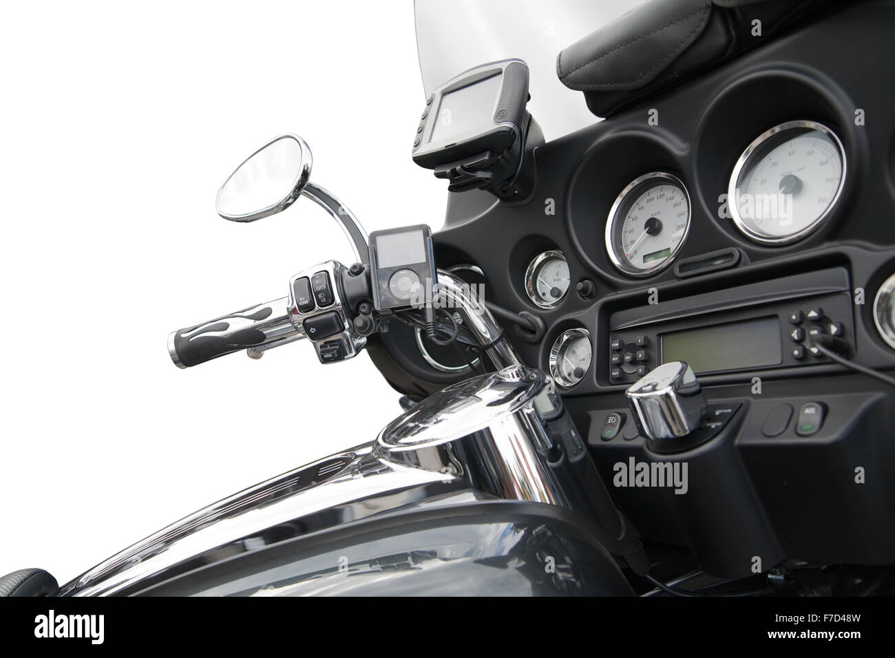 close up of an black motorbike dashboard Stock Photo - Alamy