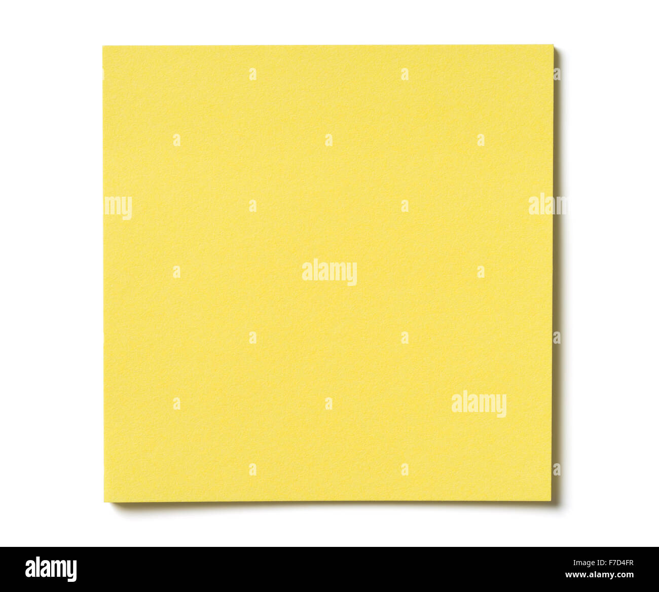 Yellow pieces of paper on white background, isolated Stock Photo - Alamy