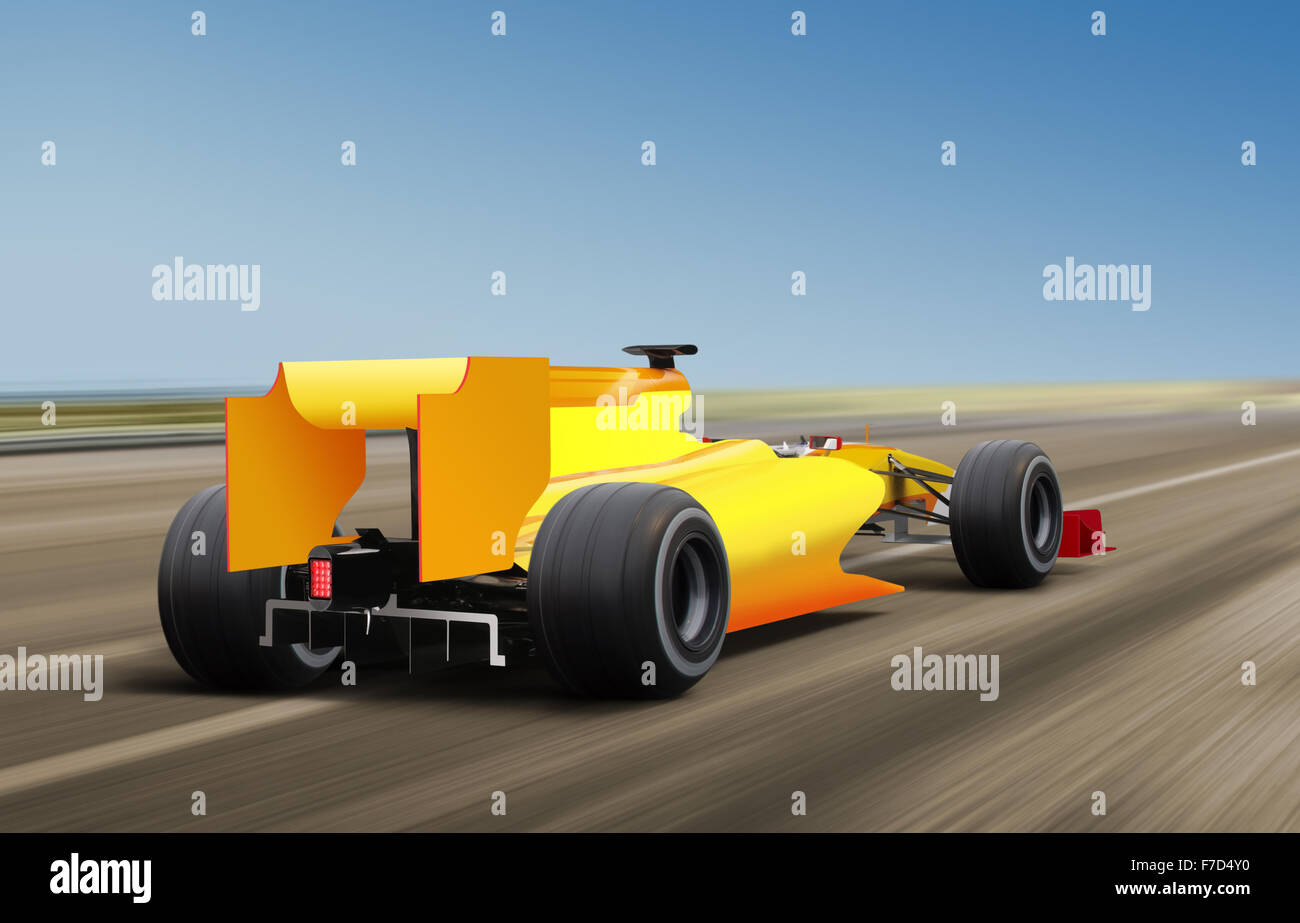 formula one race car on speed track - motion blur Stock Photo - Alamy