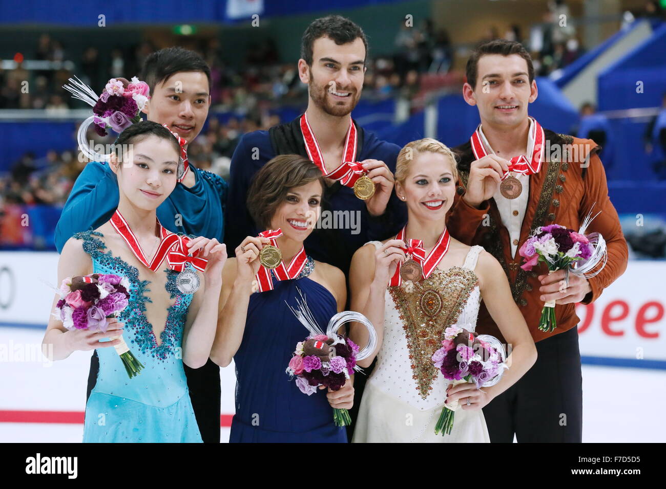 Big Hat, Nagano, Japan. 28th Nov, 2015. Alexa Scimeca, Chris Knierim ...