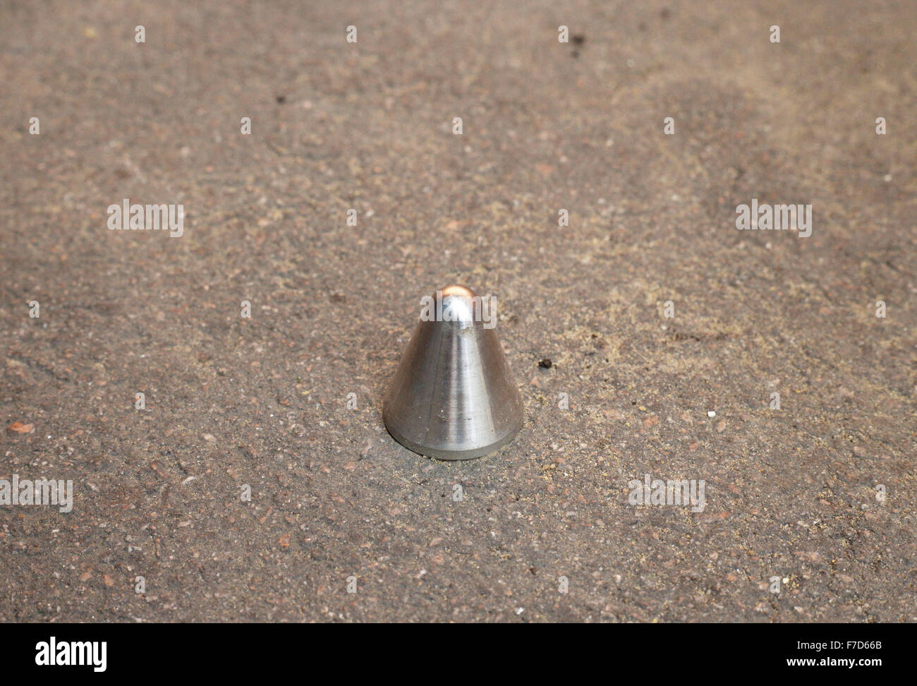 Anti-Homeless spikes installed next to the entrance to a block of ...