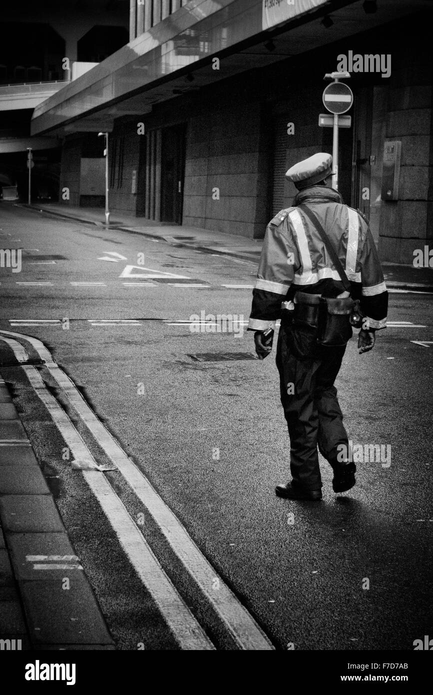 Traffic warden Black and White Stock Photos & Images - Alamy