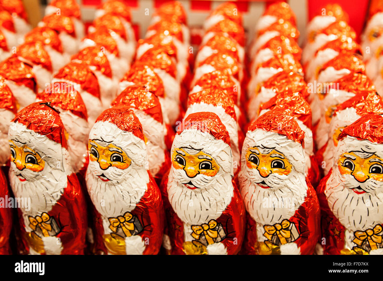 Santa Clauses chocolate Stock Photo - Alamy