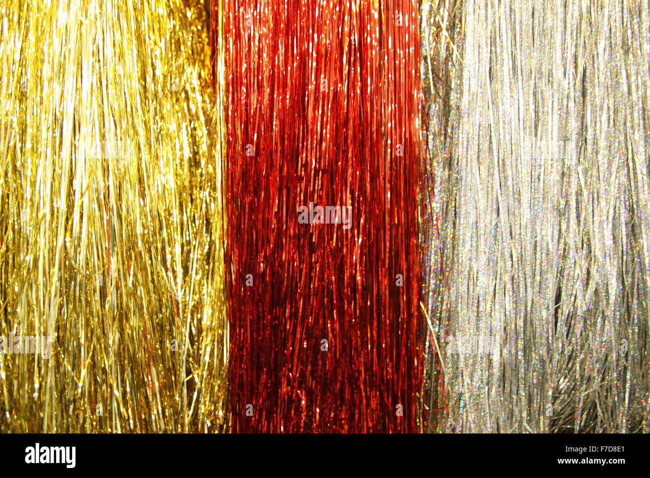 Gold silver tinsel hi-res stock photography and images - Alamy