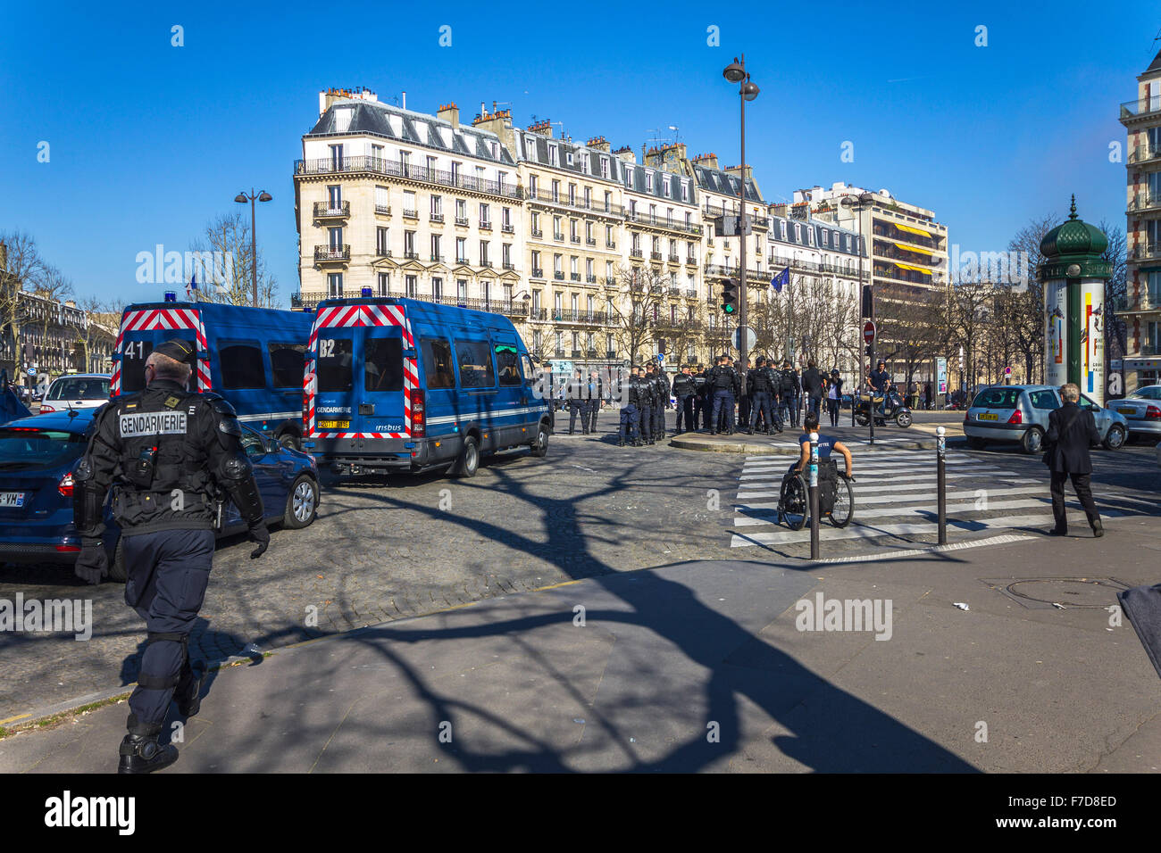 Police observation in Paris Stock Photo - Alamy