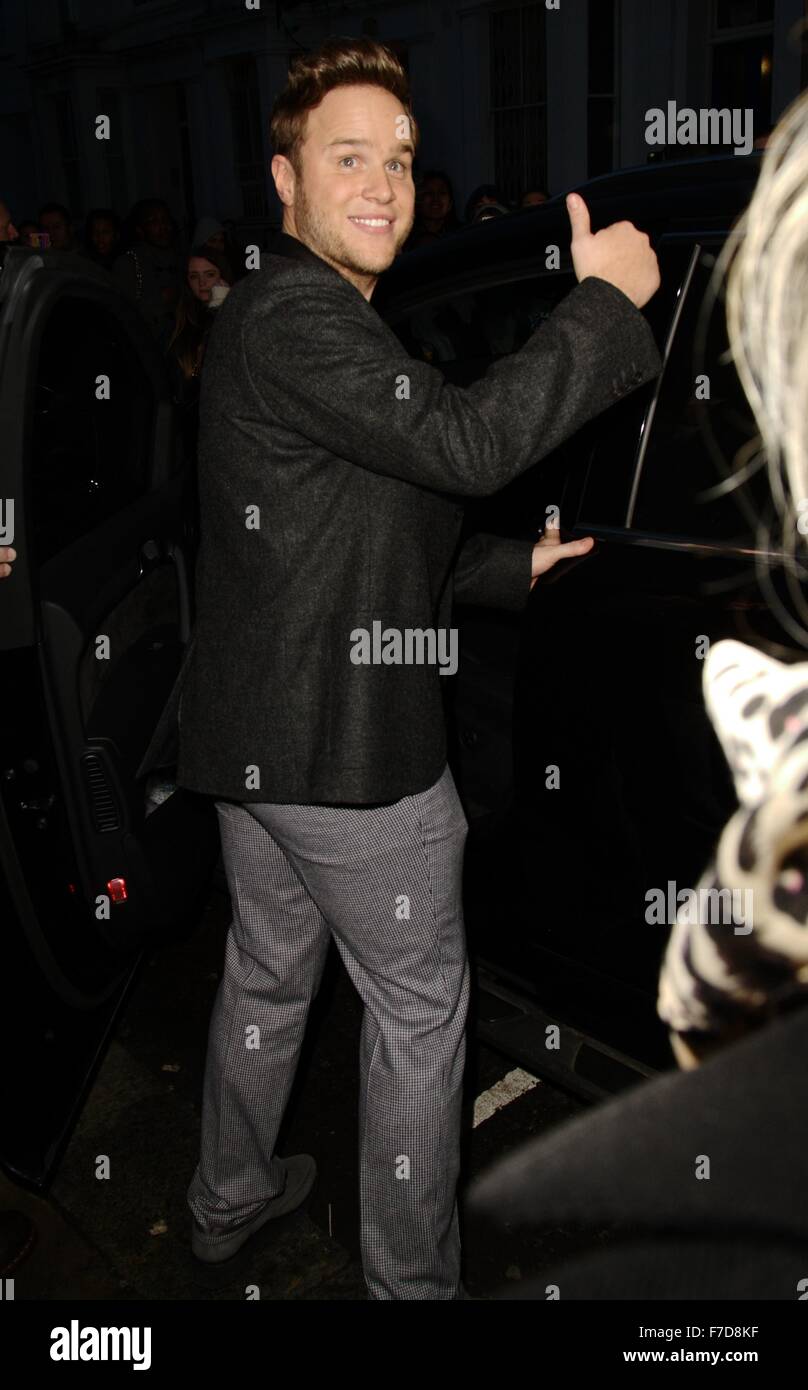 Band Aid 30 recording at Sarm Studios, West London. Ollie Murs leaves ...
