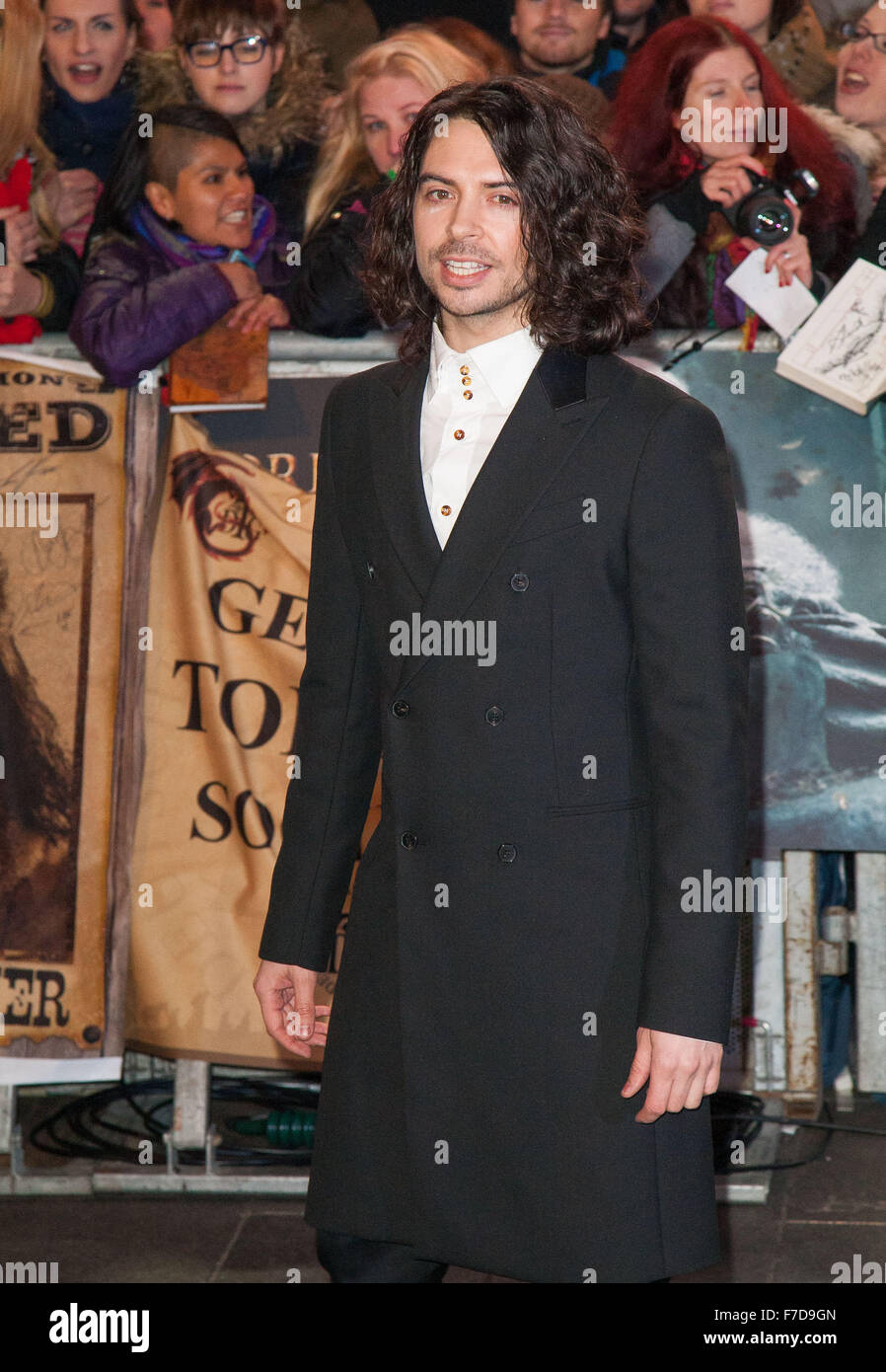 Ryan Gage arriving at the Hobbit premiere Stock Photo - Alamy