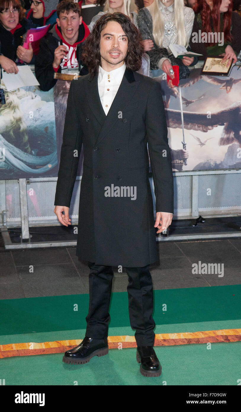 Ryan Gage arriving at the Hobbit premiere Stock Photo - Alamy