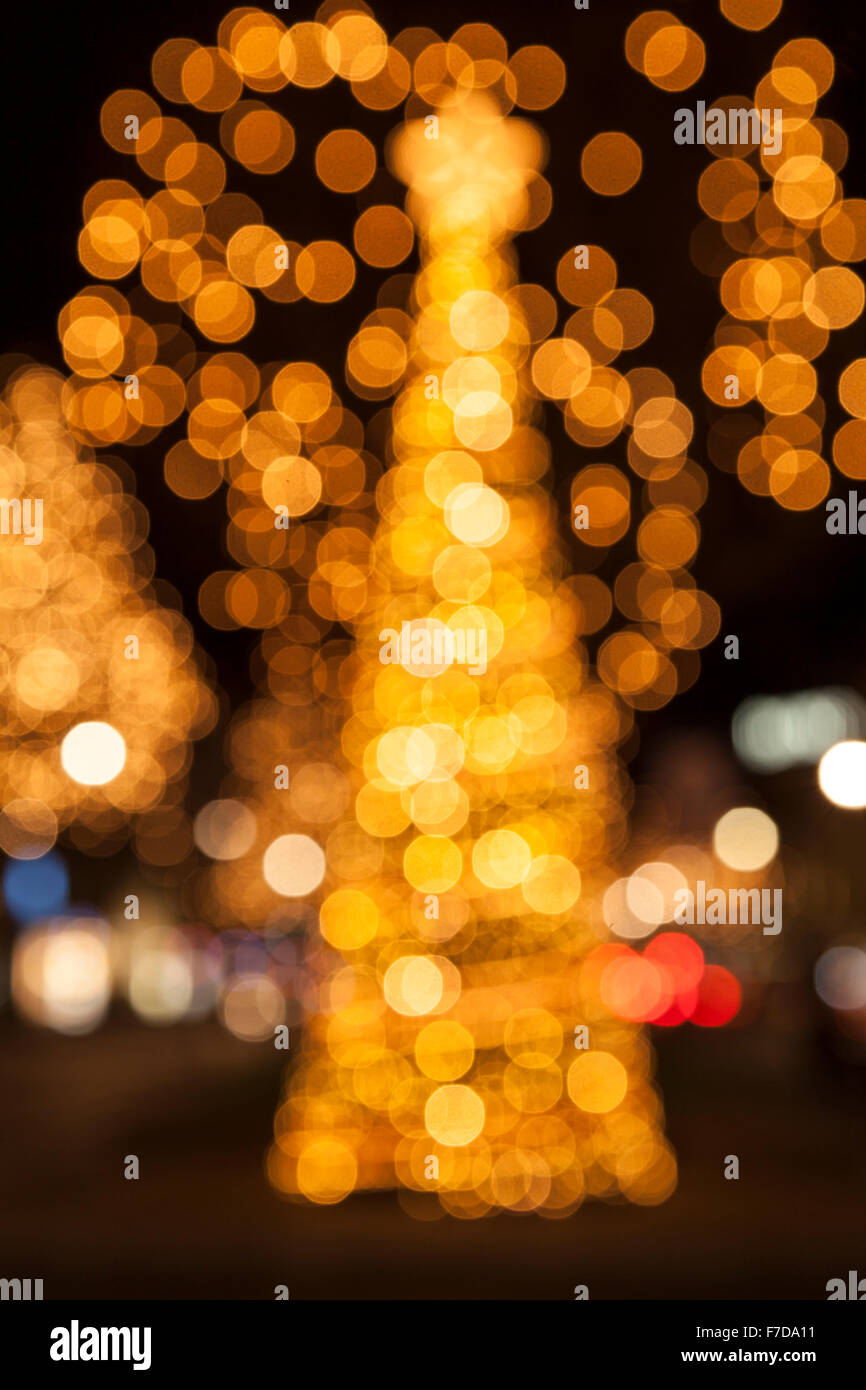 Christmas tree blurred Stock Photo - Alamy
