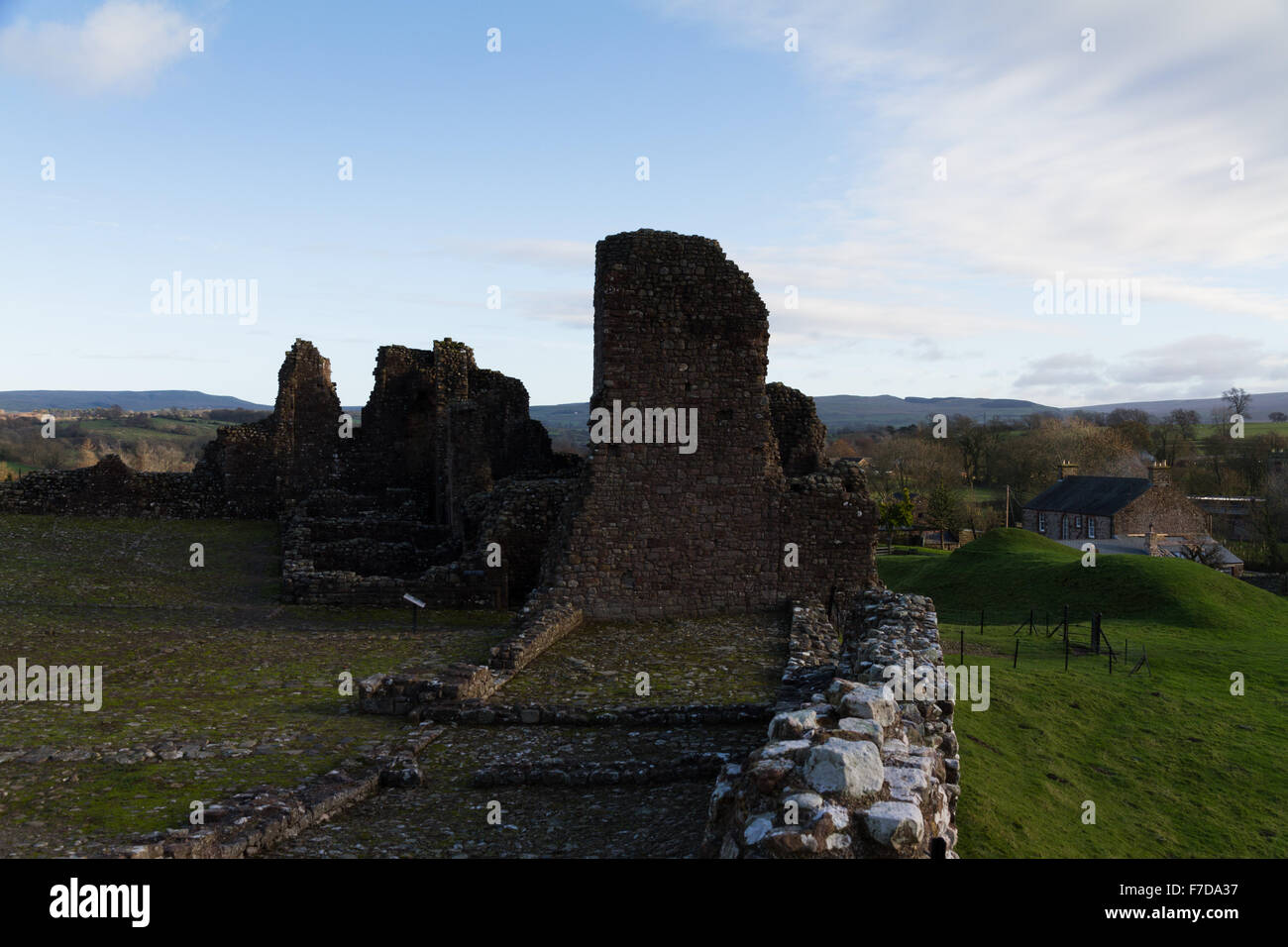 Inside the ruins of Brough Castle in Cumbria Stock Photo - Alamy