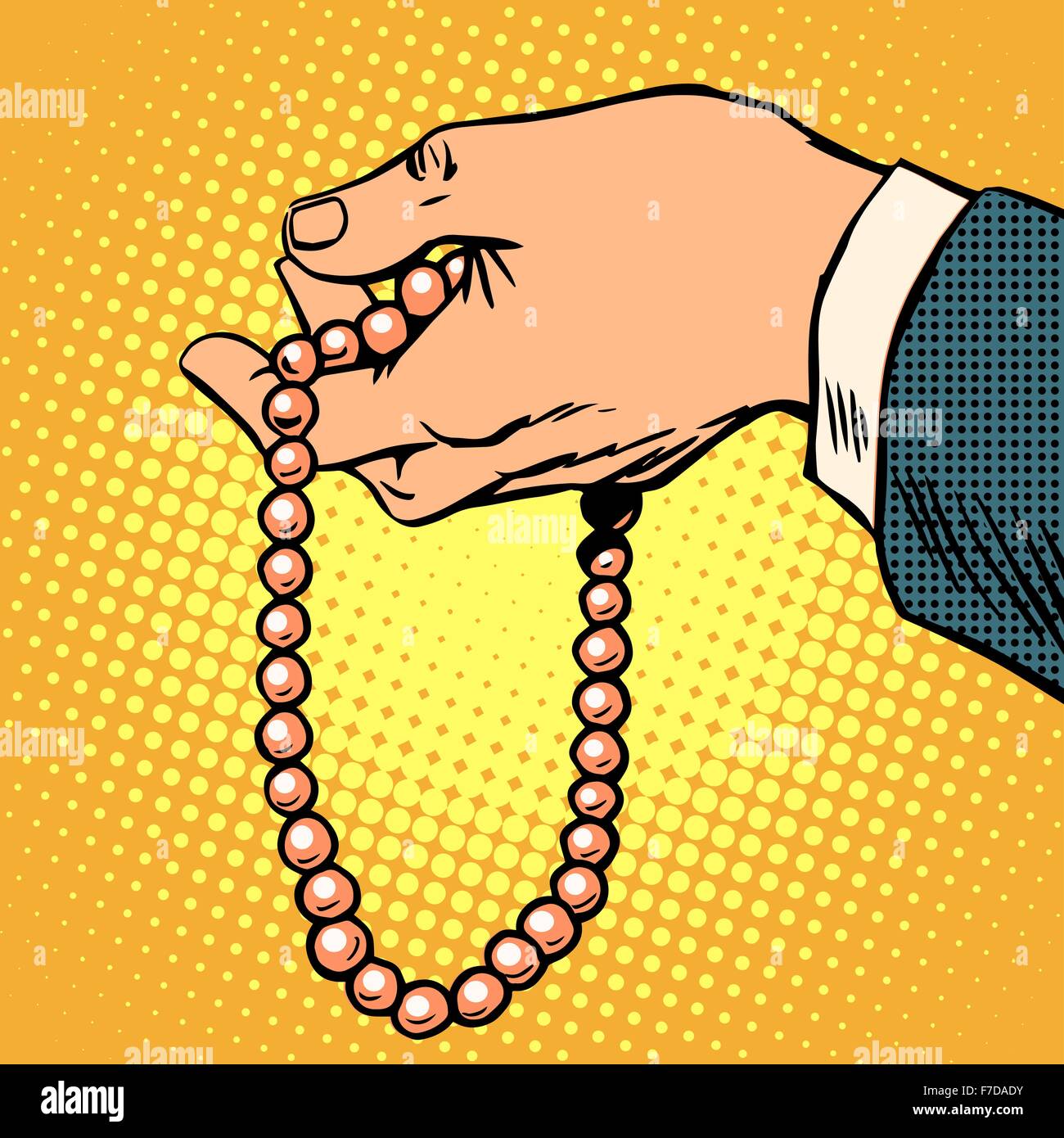 Beads on a man Stock Vector Images - Alamy