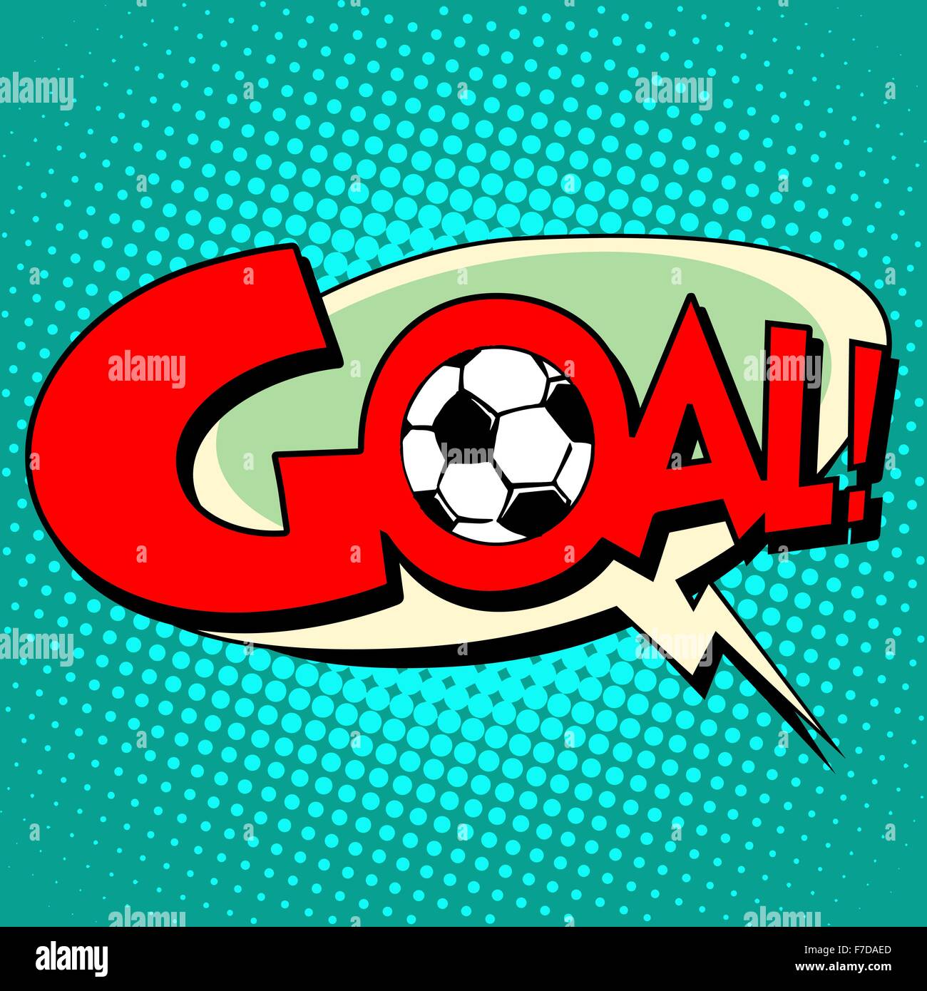 Goal football comic style text Stock Vector Image & Art - Alamy