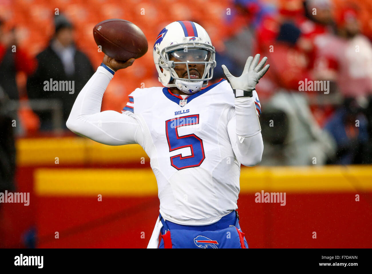 Kansas City, MO, USA. 29th Nov, 2015. Buffalo Bills quarterback Tyrod ...