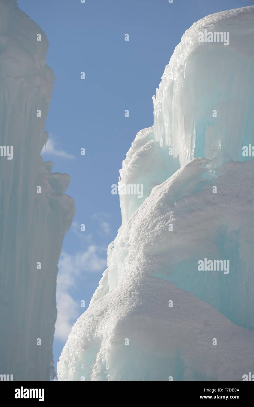 ice and snow at winter nature background Stock Photo - Alamy